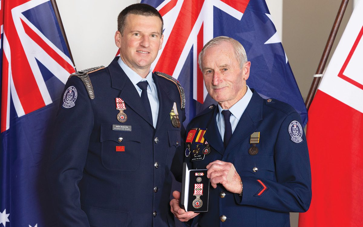 Edithvale Captain Sean McGuckin and CFA member Phil Jones, photo by ...